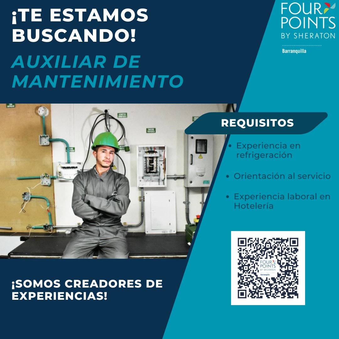 Nuevas oportunidades de empleo: AUXILIAR DE MANTENIMIENTO en GHL HOTELES